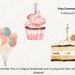 Watercolor Cute Pastel Birthday Party Clipart Bundle, Birthday Cake ...