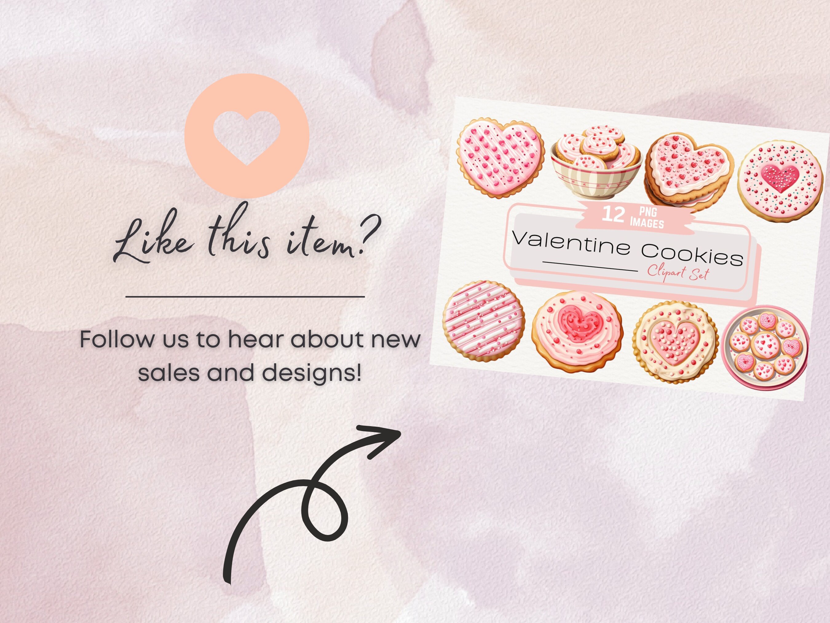 Cute Valentine Coffee Watercolor Clipart, Valentine's Day Graphics ...