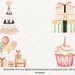 Watercolor Cute Pastel Birthday Party Clipart Bundle, Birthday Cake ...