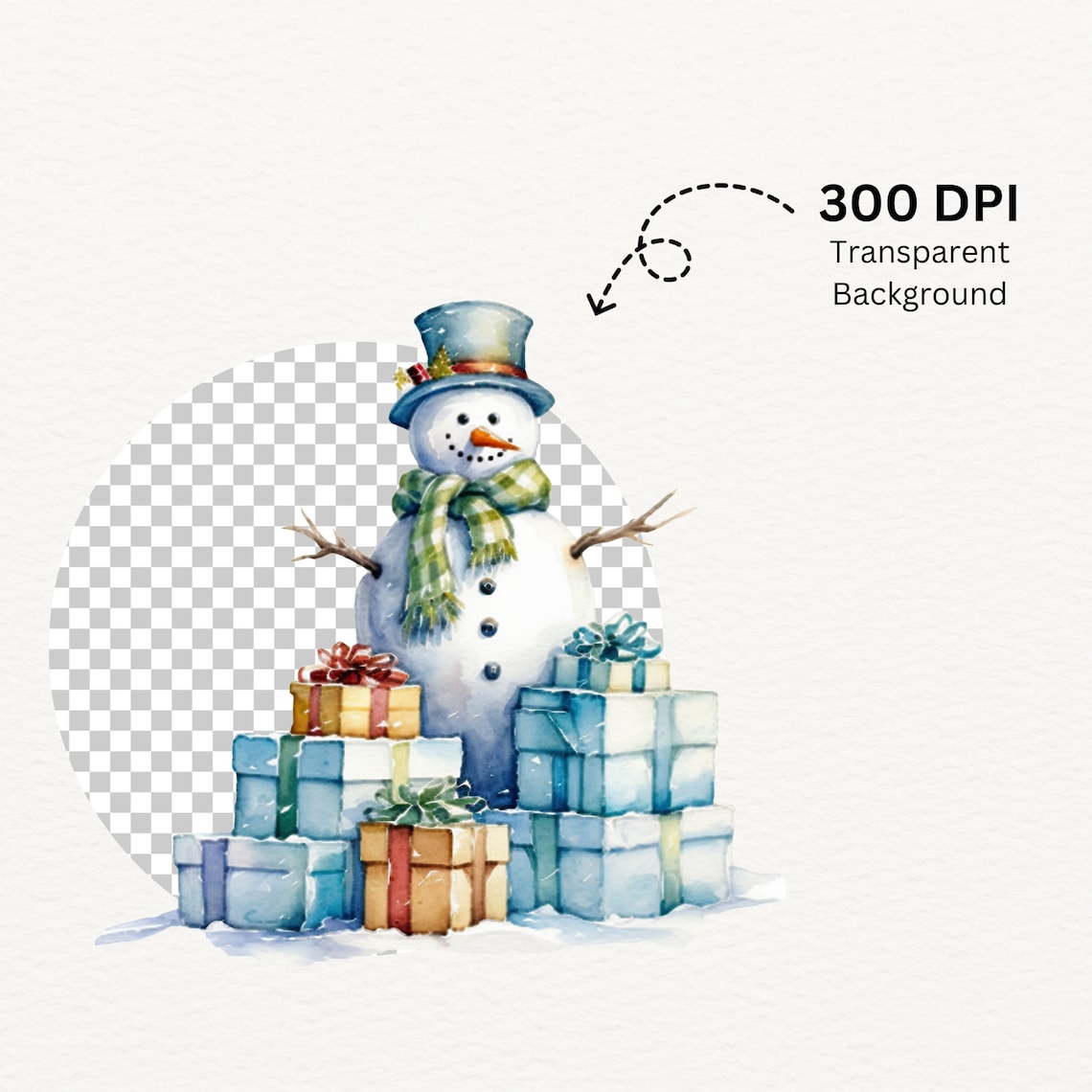 Watercolor Snowman Clipart Set, Vintage Snowman PNG, Christmas Snowmen ...