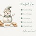 Cute Busy Snowmen Watercolor Clipart Bundle, Cozy Boho Christmas Winter ...