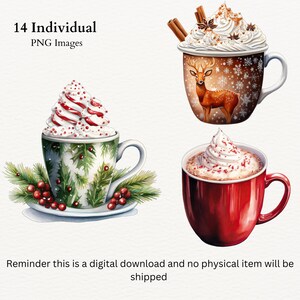 Hot Chocolate Watercolor Clipart, Hot Cocoa Illustration, Winter ...