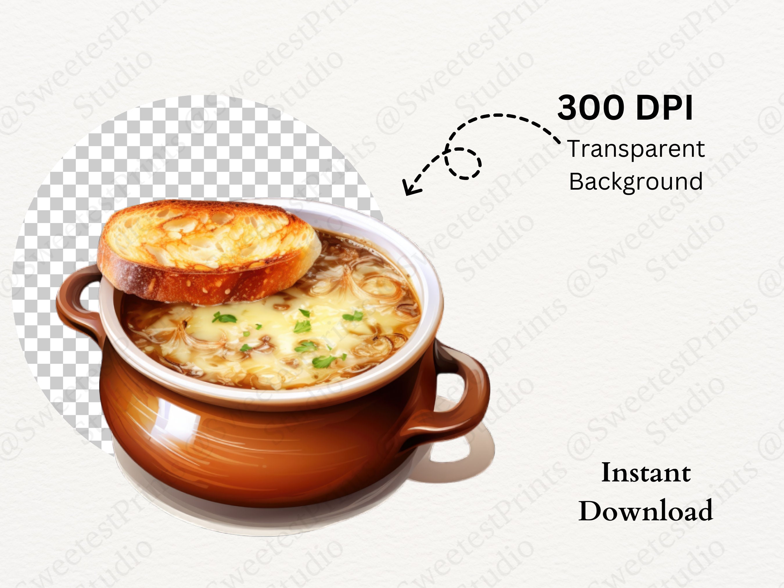 Watercolor Soup Clipart Bundle, Cozy Meal Illustration, Digital Food ...