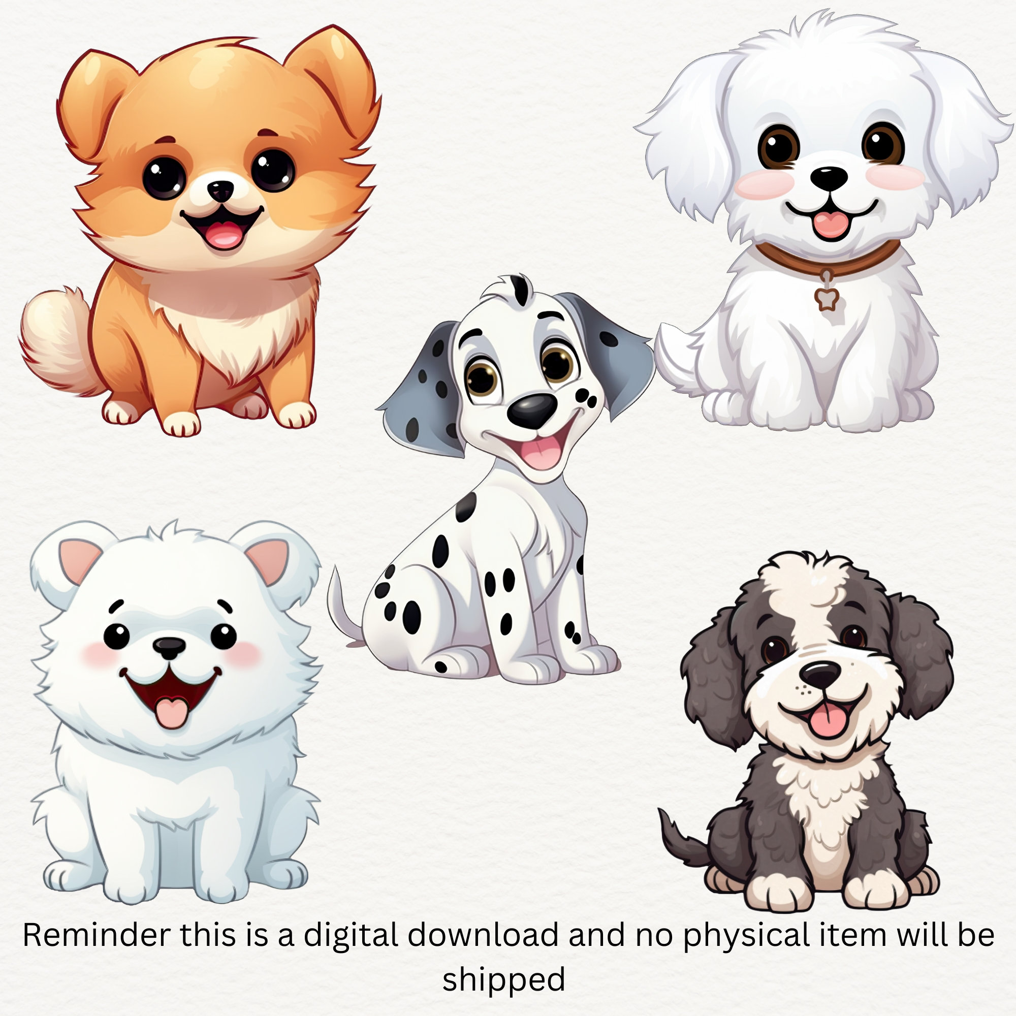 Cute Puppy Clipart, Adorable Dog Illustrations, Dog Clipart Bundle ...