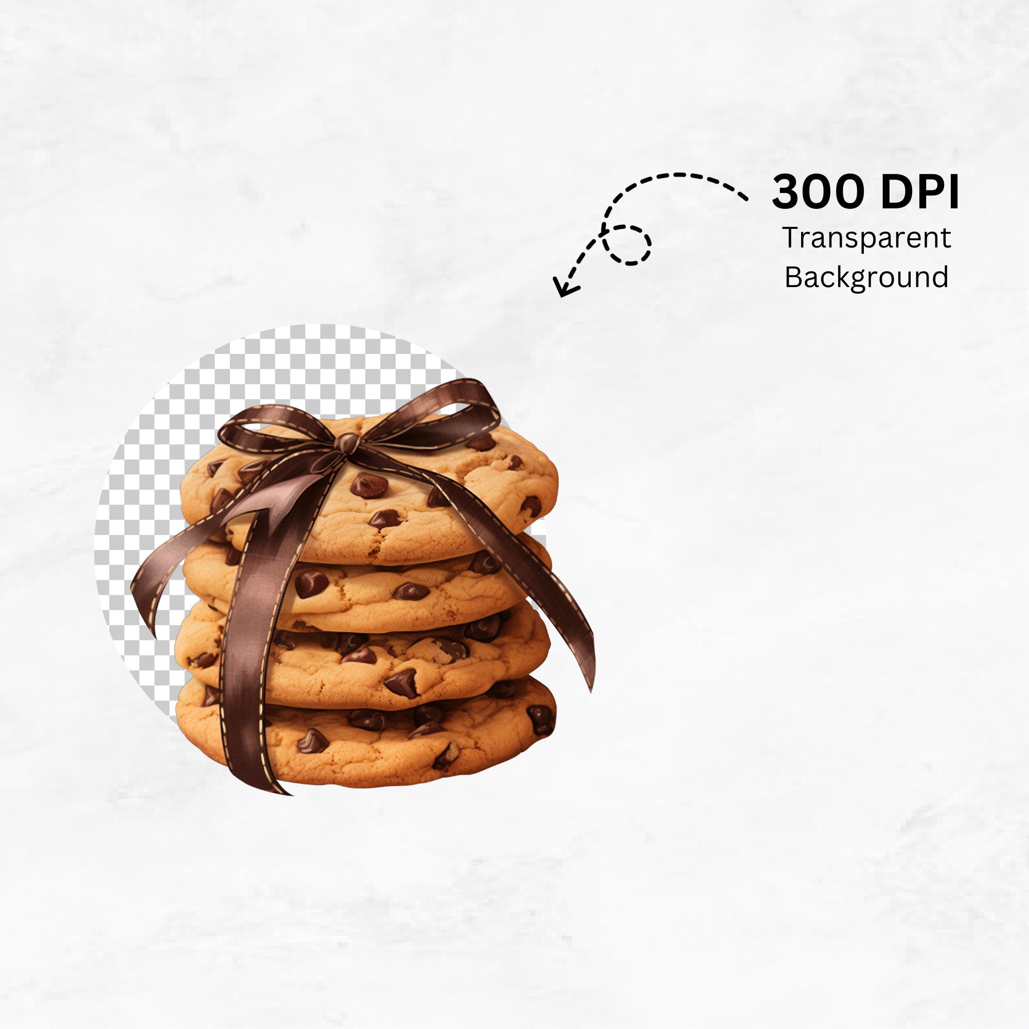 Chocolate Chip Cookie Watercolor Clipart, Dessert Illustration, Digital ...