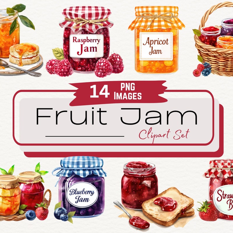 Fruit Jam Stickers - Etsy