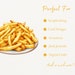 French Fries Watercolor Clipart Bundle, Fast Food Digital Illustration ...