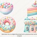 Watercolor Cute Pastel Dessert Clipart Bundle, Colorful Candy Pastry ...