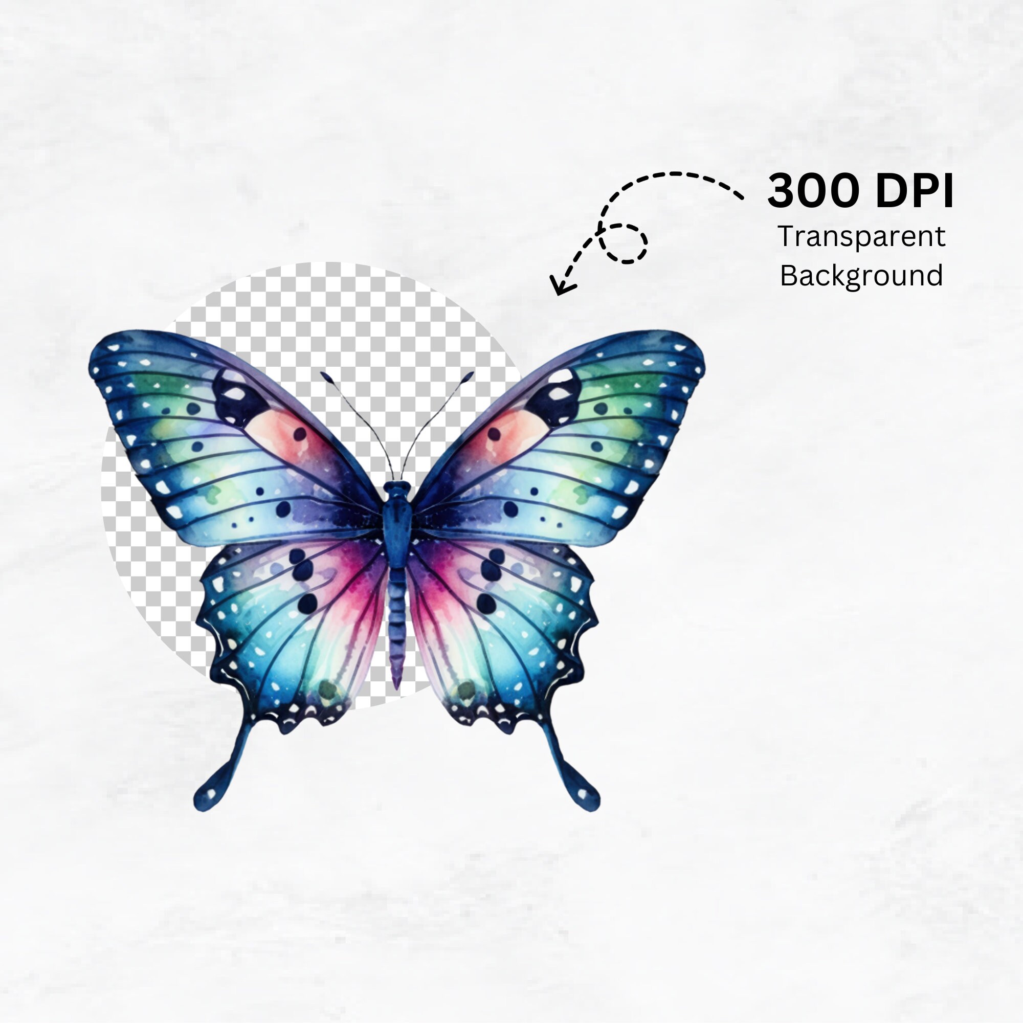 Butterfly Watercolor Clipart Set, Cute Forest Clipart Bundle ...