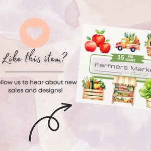 Watercolor Grocery Tote Clipart Bundle, Farmhouse Gardening, Healthy ...