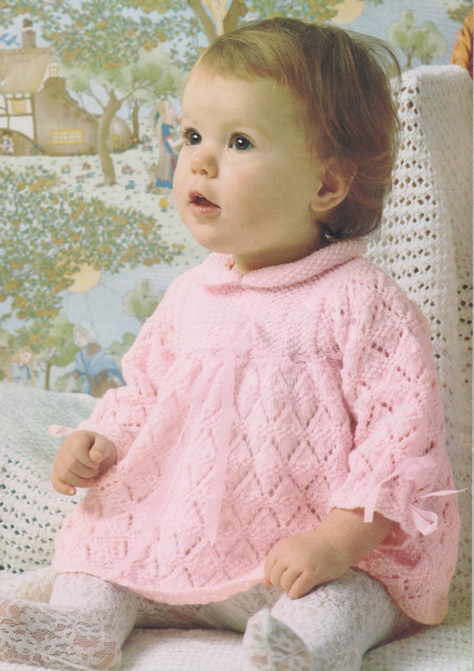Baby Lacy Dress Knitting Pattern Girls PDF Instant Download - Etsy