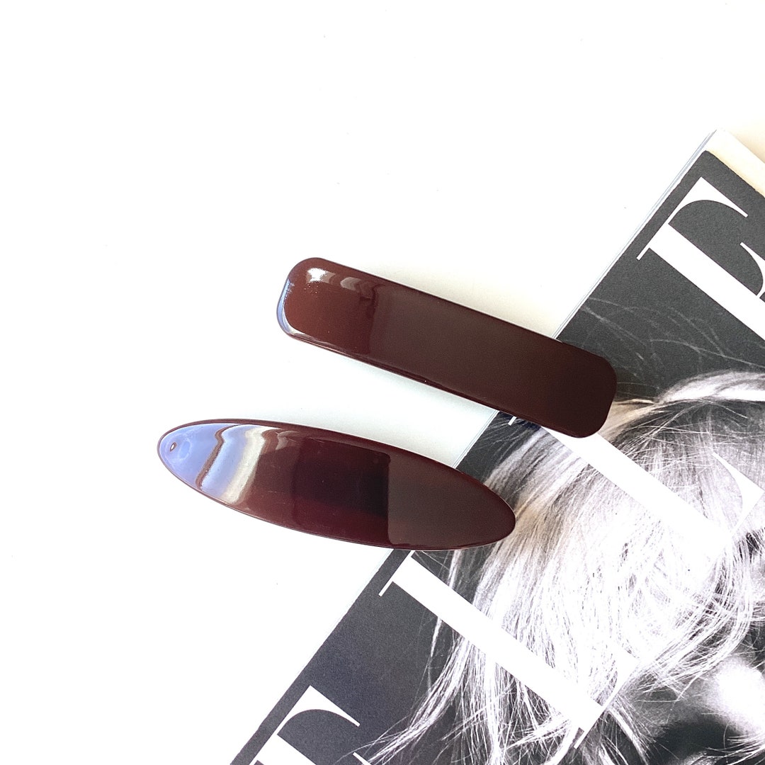 Large Rectangle Hair Clips Acetate Hair Clips Hair Barrettes Resin ...