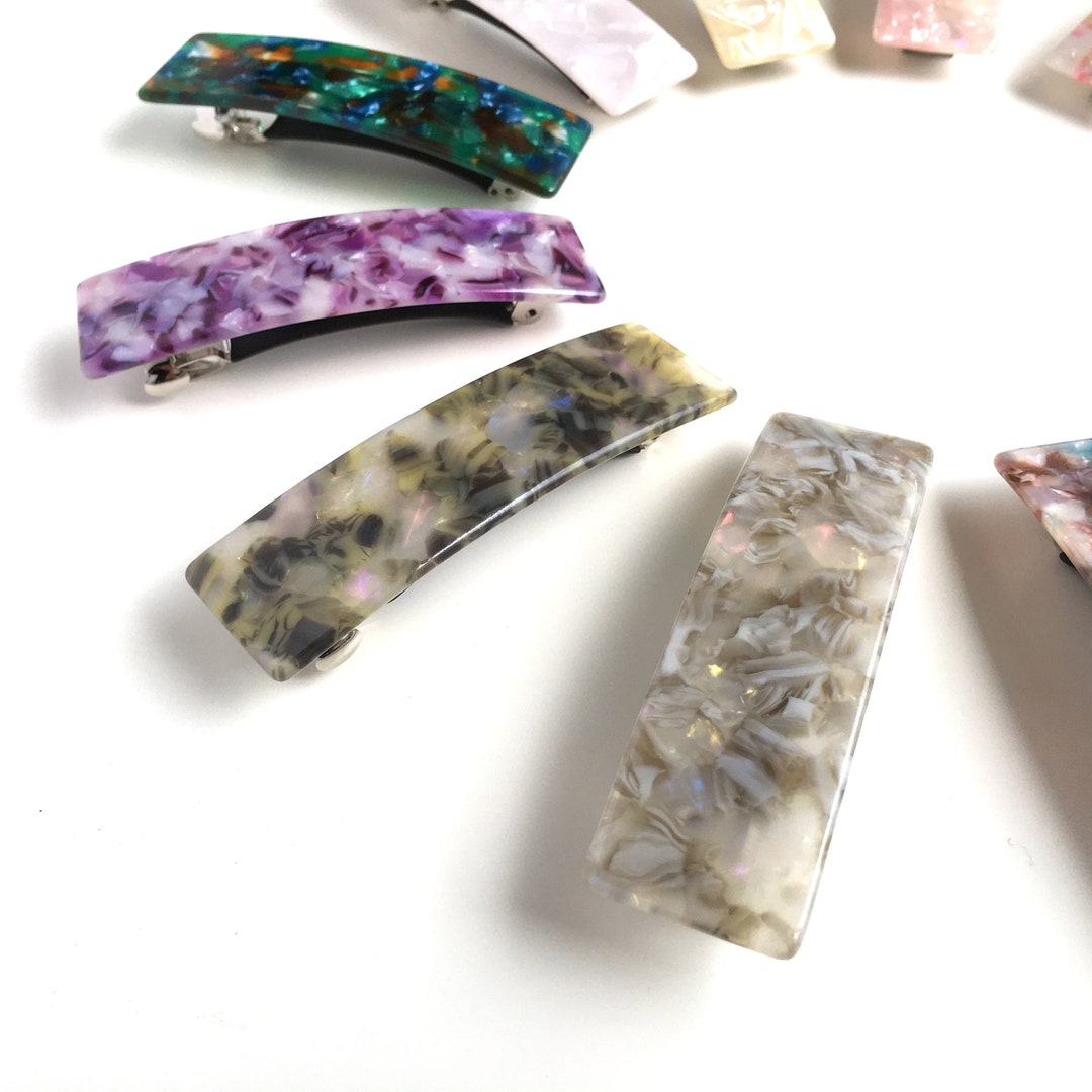 Clips de pelo rectangulares grandes / Clips de doble palma/ Clips de ...