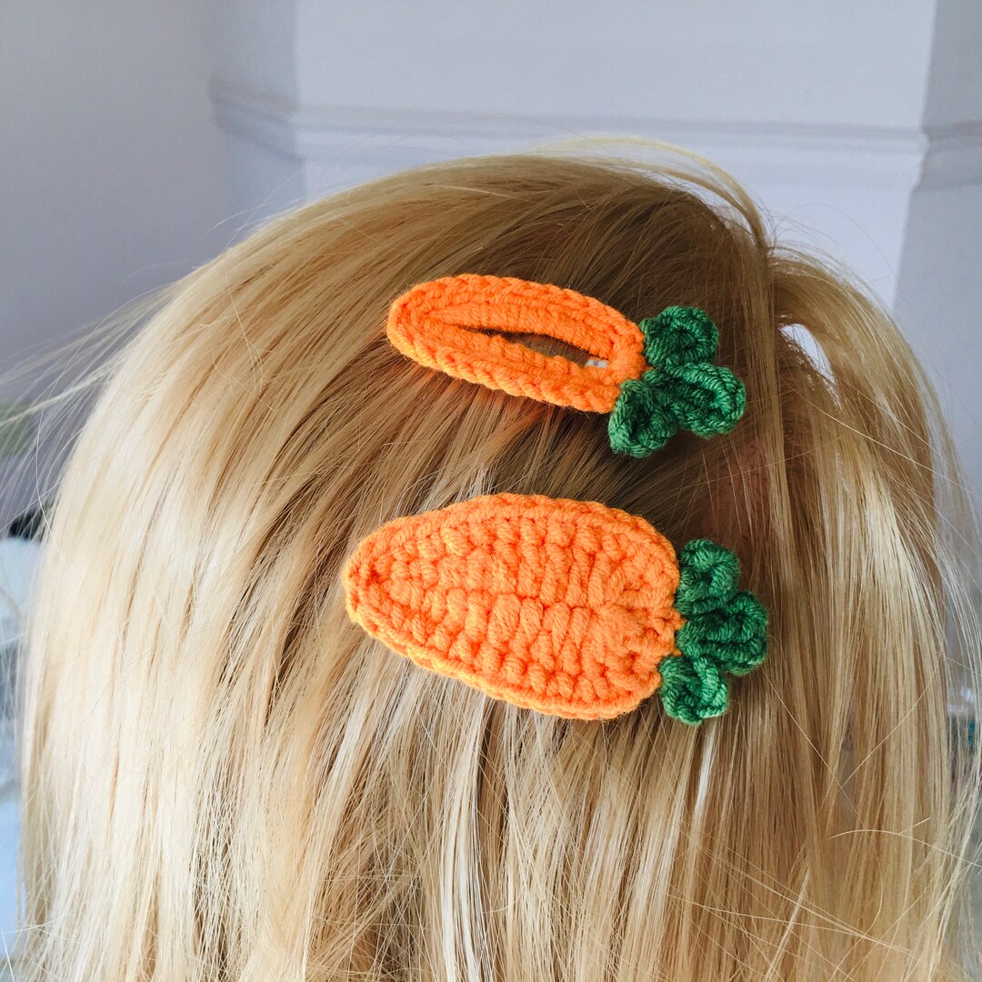 Carrot Knitting Hair Clips Hair Barrettes Hair Clip Pin Hair ...