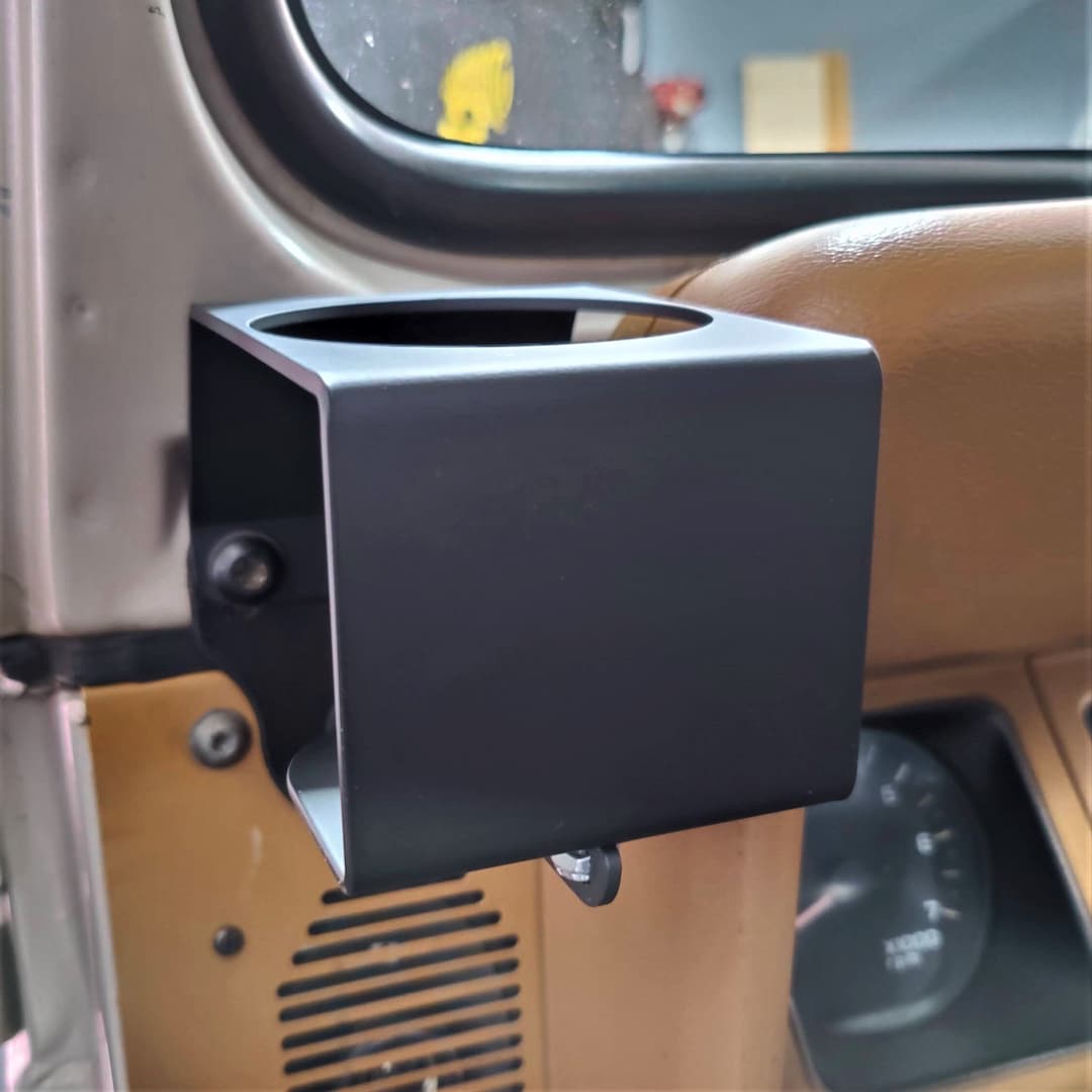 Flat Front Cup Holder for Jeep Wrangler YJ, Black - Etsy
