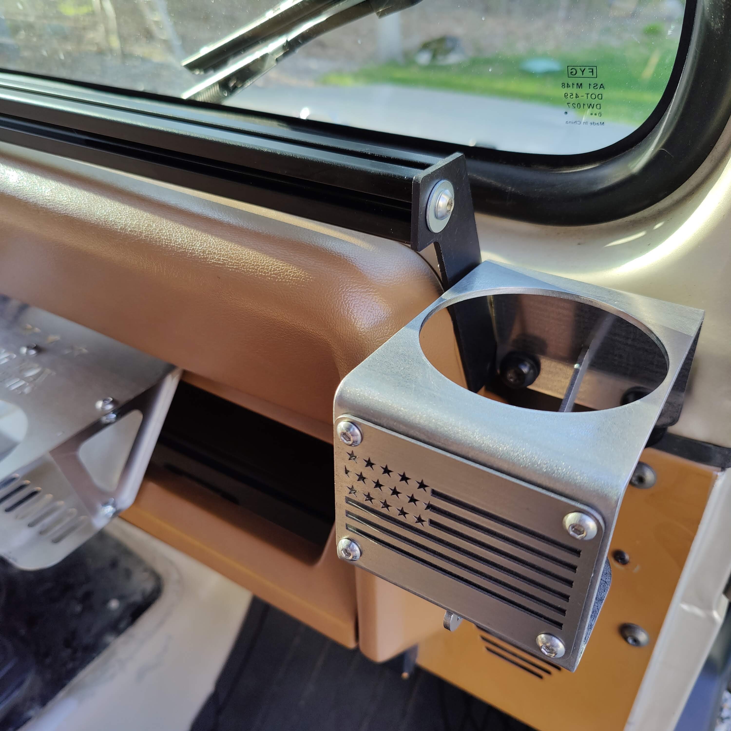 Dash Accessory Mount for Jeep Wrangler YJ, BLACK, Cell Phone Gopro GPS ...