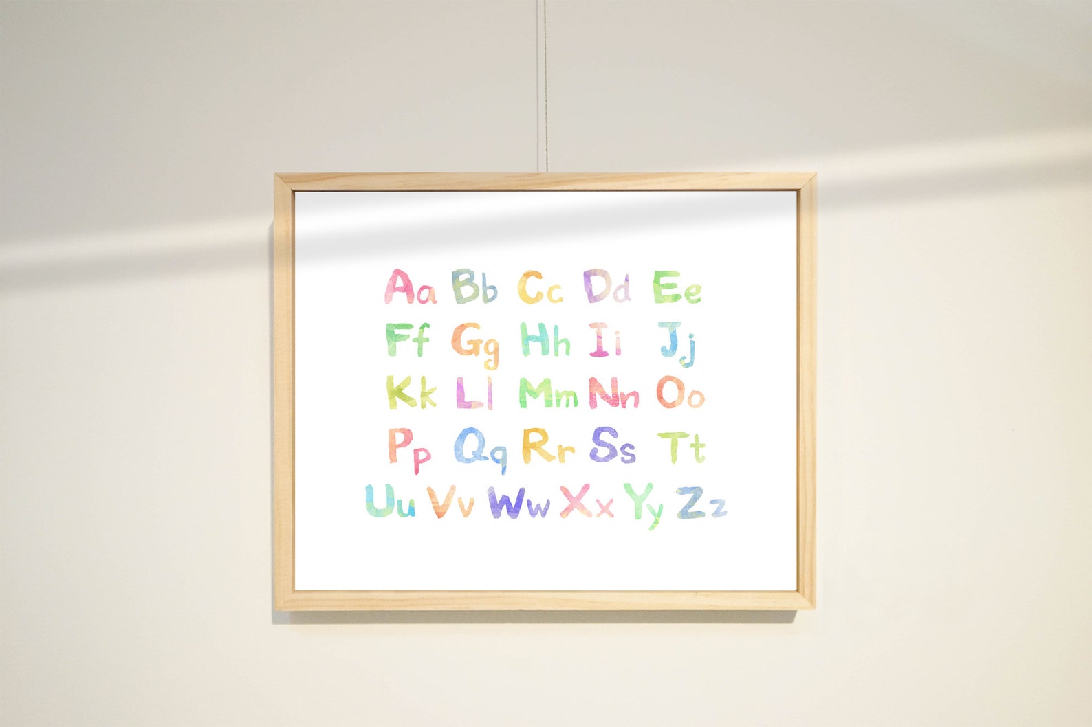 Colorful Alphabet Chart Letter Worksheets Preschool - Etsy