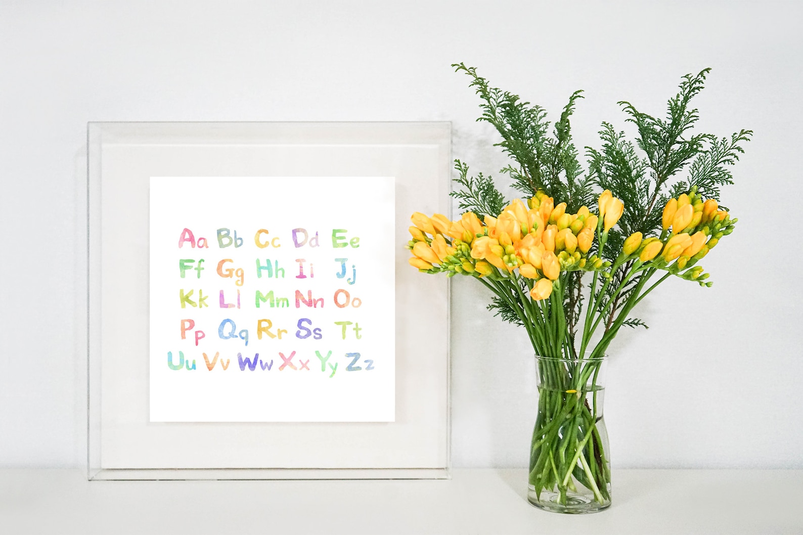 Colorful Alphabet Chart Letter Worksheets Preschool - Etsy