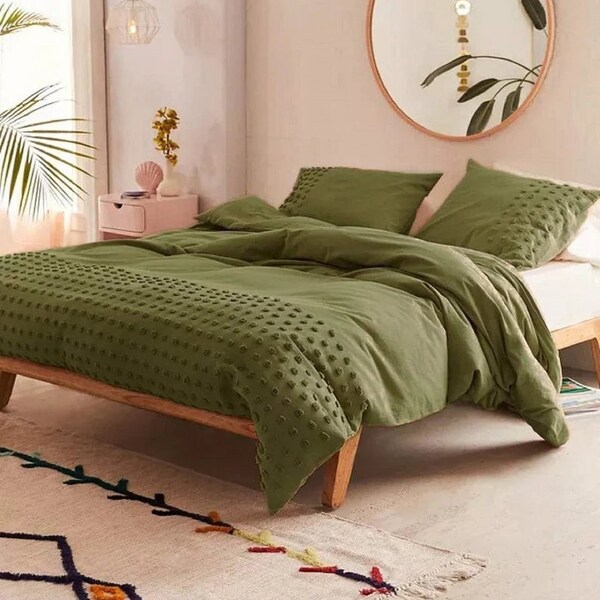 Green Bedding - Etsy