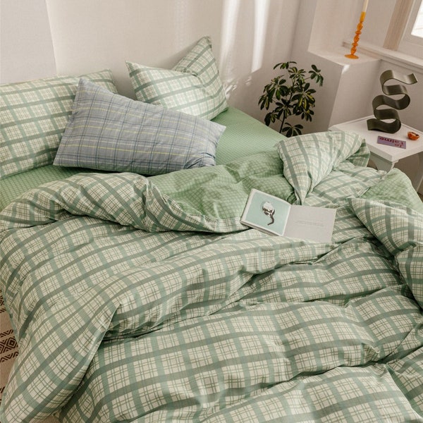 Green Bedding - Etsy