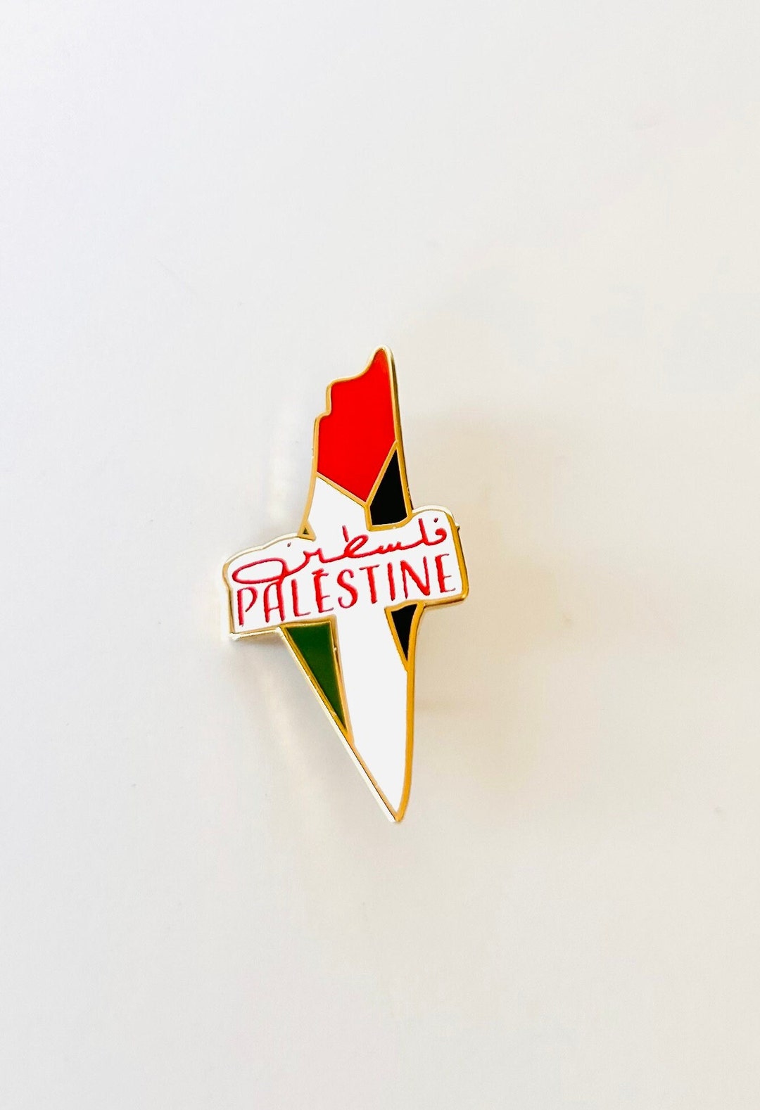 Palestine Lapel Pin Palestinian Pin Palestinian Flag Pin Badge ...