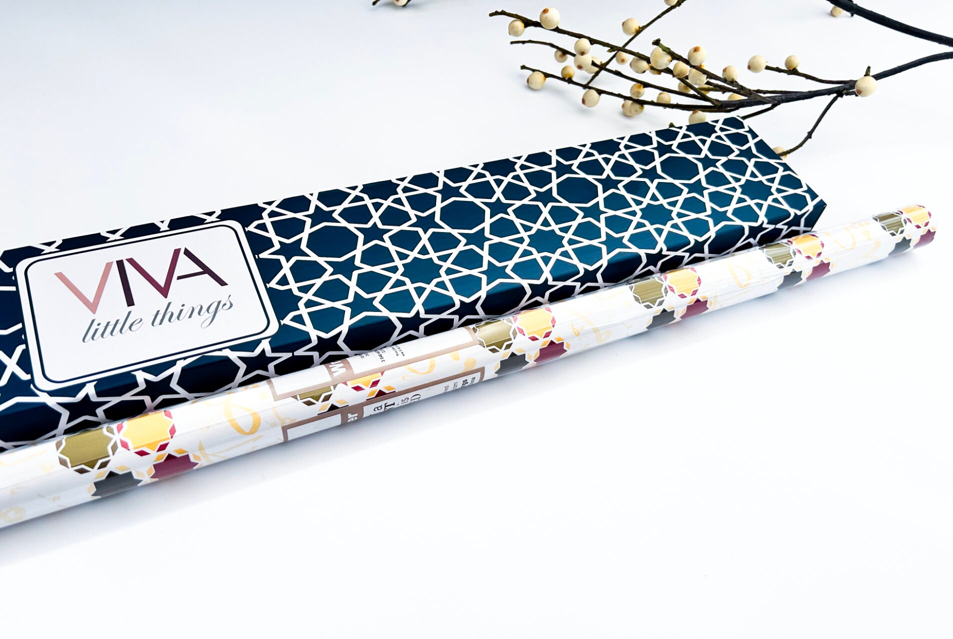 One Roll of Eid Wrapping Paper Arabic Calligraphy Wrapping Paper ...