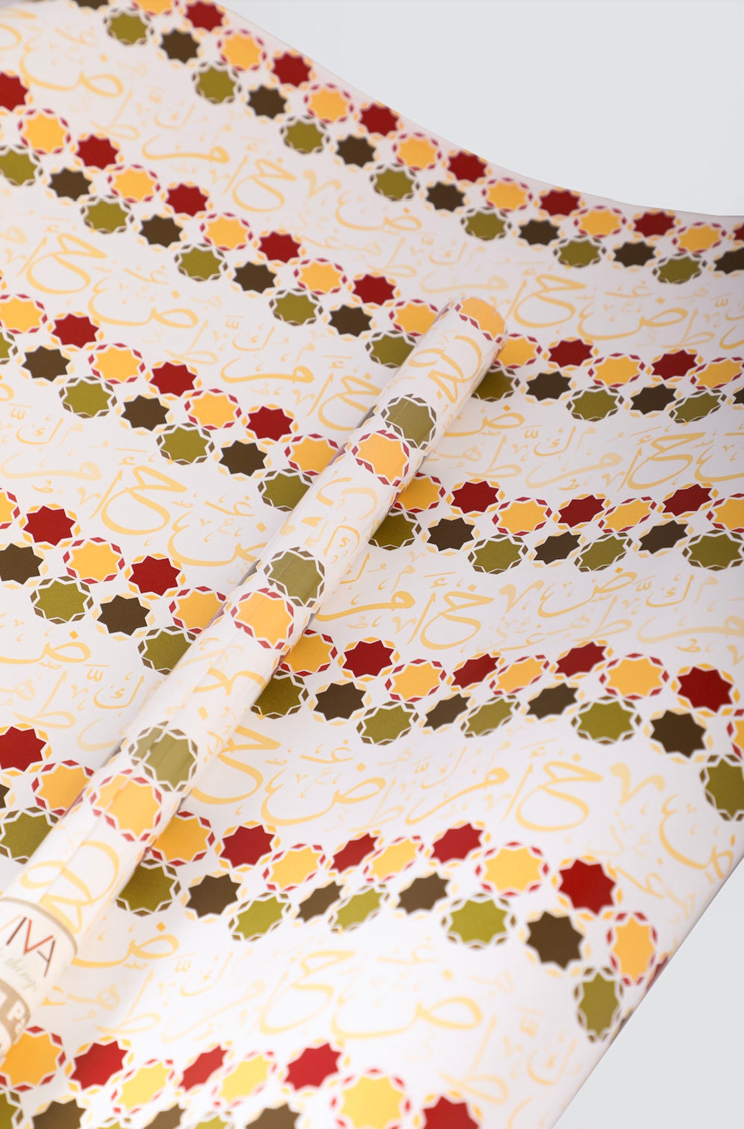 One Roll of Eid Wrapping Paper Arabic Calligraphy Wrapping Paper ...