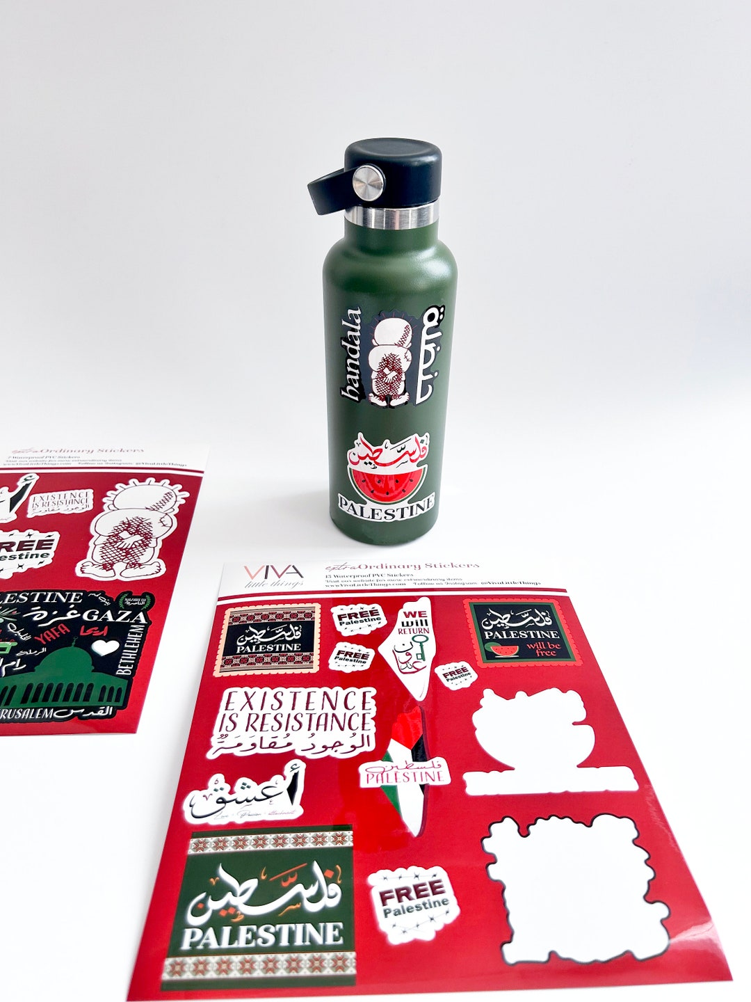 20 Free Palestine Stickers Palestinian Stickers Pack Palestinian ...