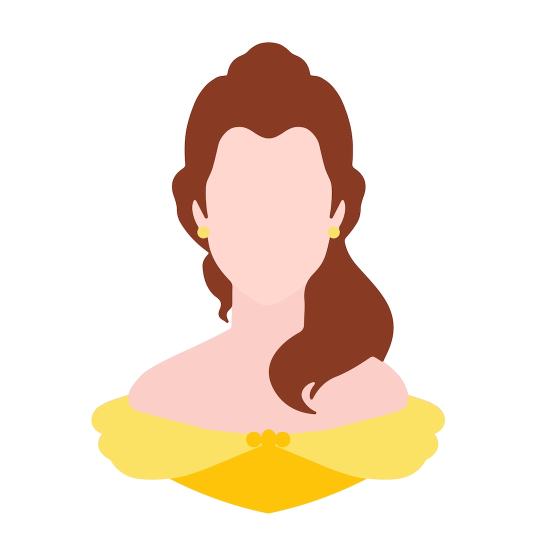 Beauty Princess Character Face - Etsy