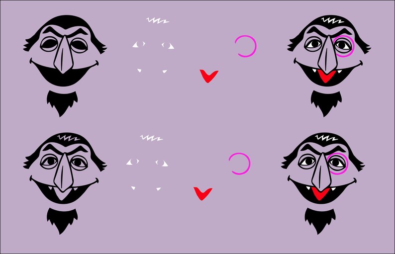 Purple Vampire Puppet Face SVG: Counting Monster (digital Download) - Etsy