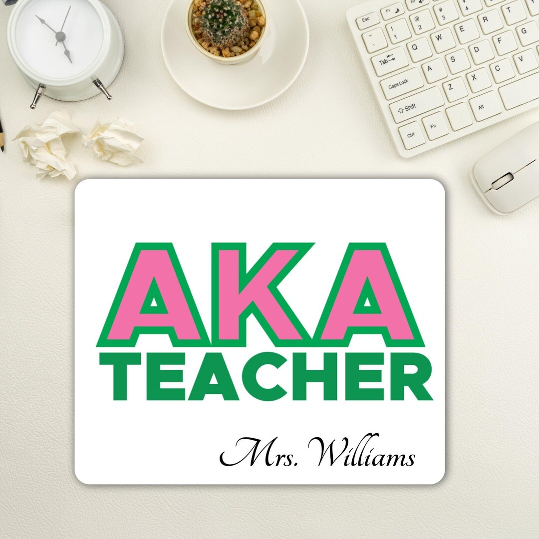 AKA Mouse Pad, Custom Mouse Pad, Alpha Kappa Alpha, Teacher Mouse Pad ...
