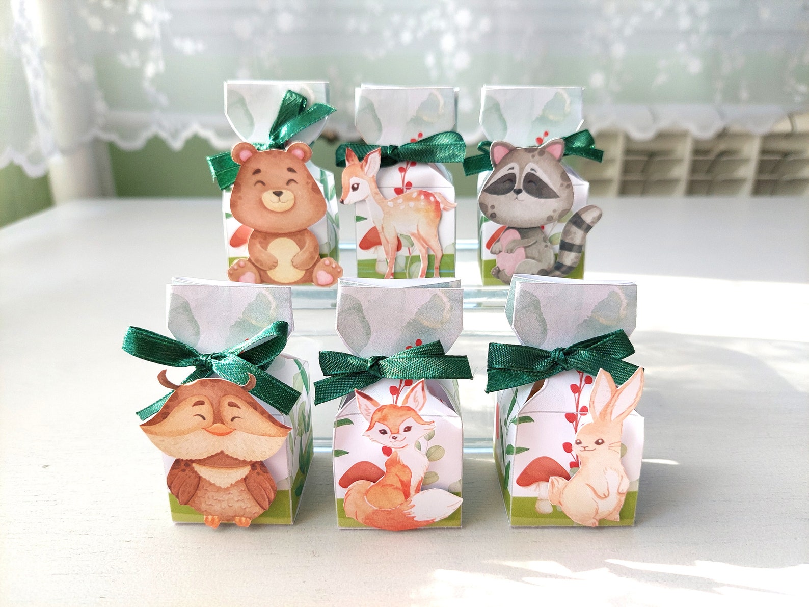 Favour Box Printable Template Party Box Favor Box Children - Etsy