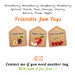 Printable Jam Tags Printable Jam Labels for Your Homemade - Etsy