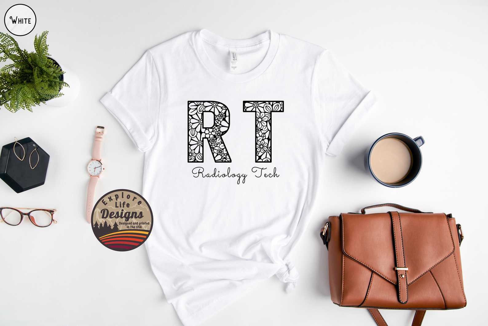 RT Shirt Radiology Tech Shirt Floral RT Tshirt RT Gifts - Etsy