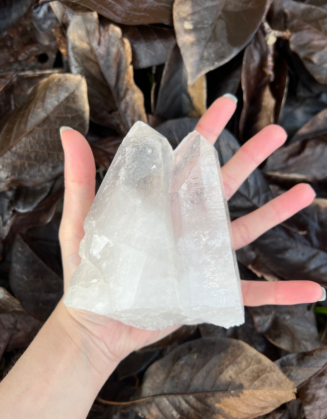 Large Clear Quartz Double Point (ethically Sourced) - Etsy