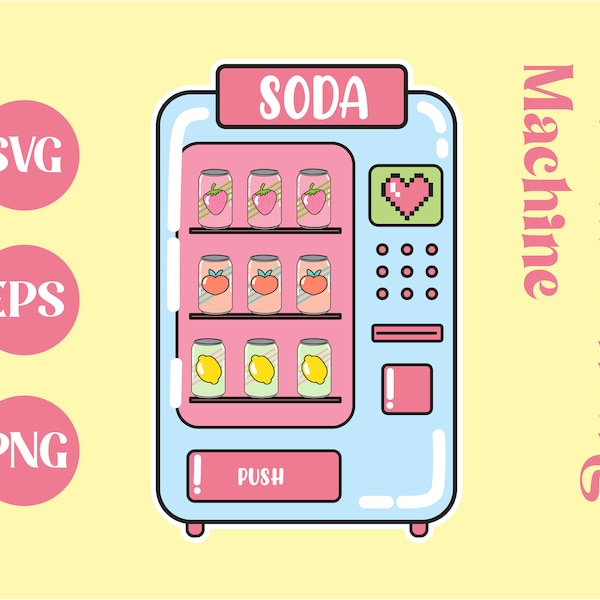 Vending Machine Stickers - Etsy