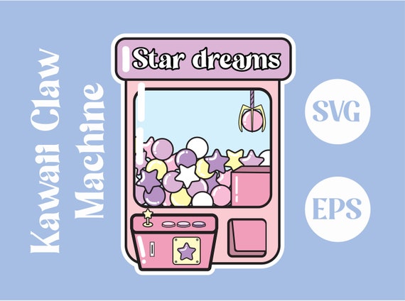 Kawaii Claw Machine Kawaii Clip Art Digital Download | Etsy Hong Kong