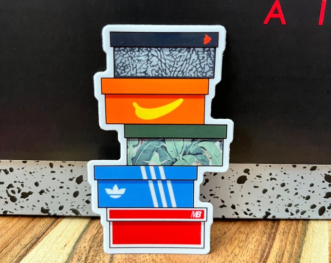Nike Shoe Box Sticker Sneakerhead Gift for Sneaker Lover Sneaker Art ...