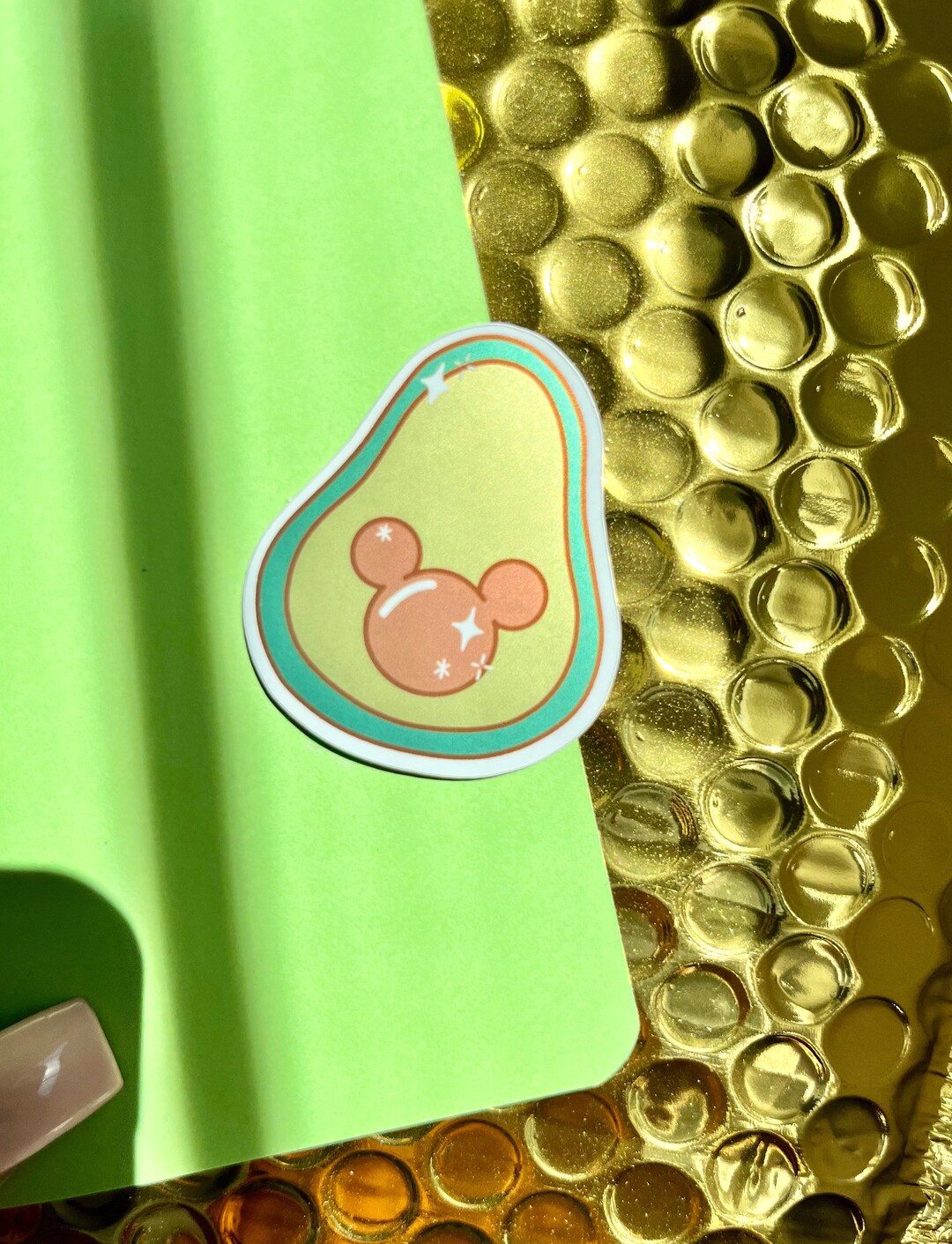 Kawaii Avocado Sticker: Disney-inspired Matte Vinyl Decal - Etsy