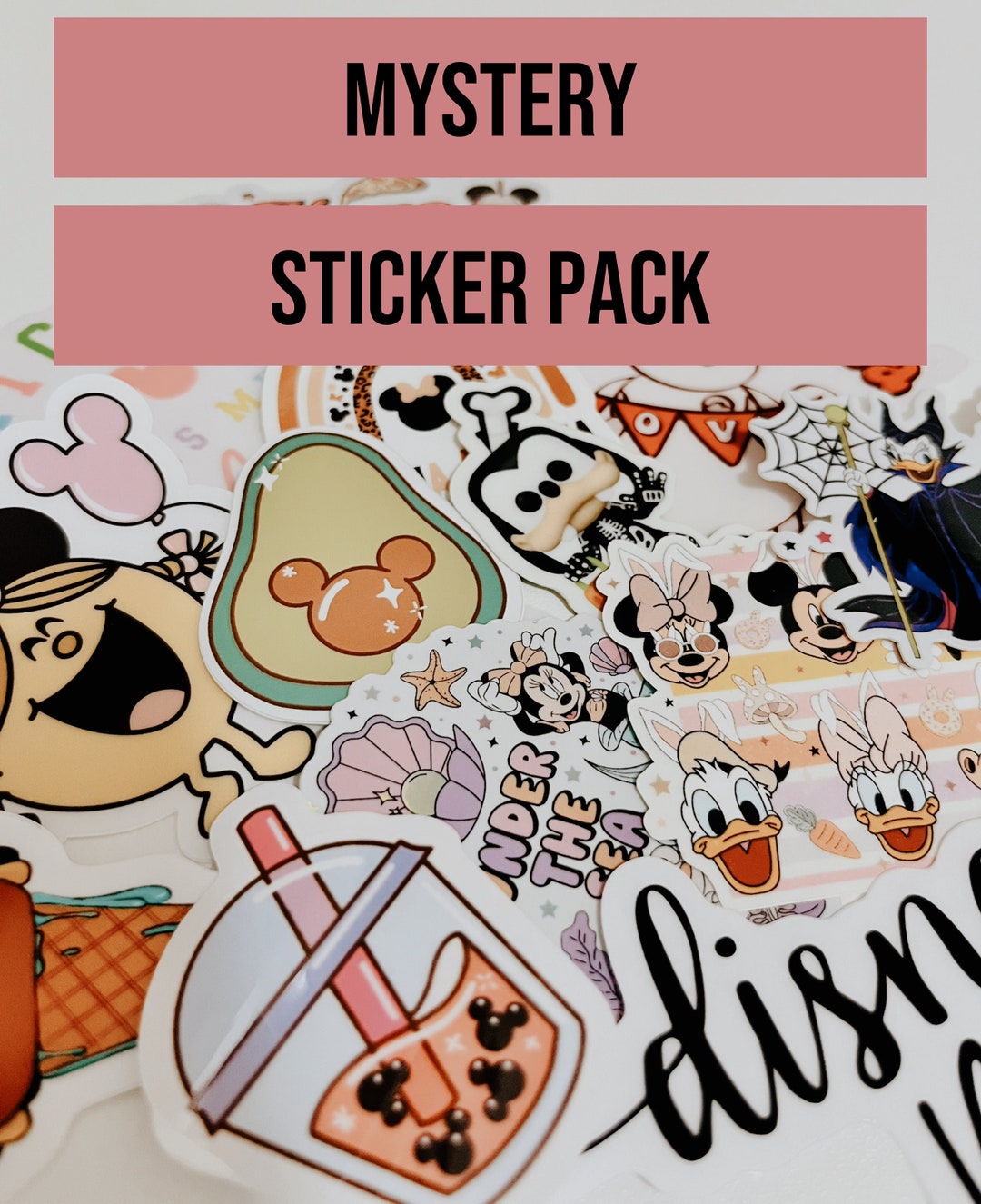 Disney Sticker Mystery Packs: Surprise Character Sticker Bundle for ...