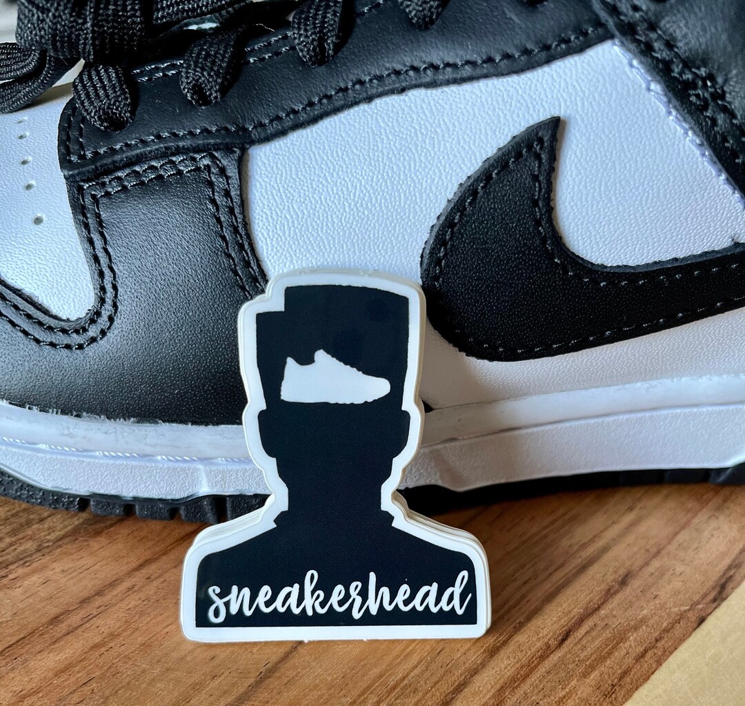 Sneakerhead Sticker Nike Sneakers on the Brain Black and White ...