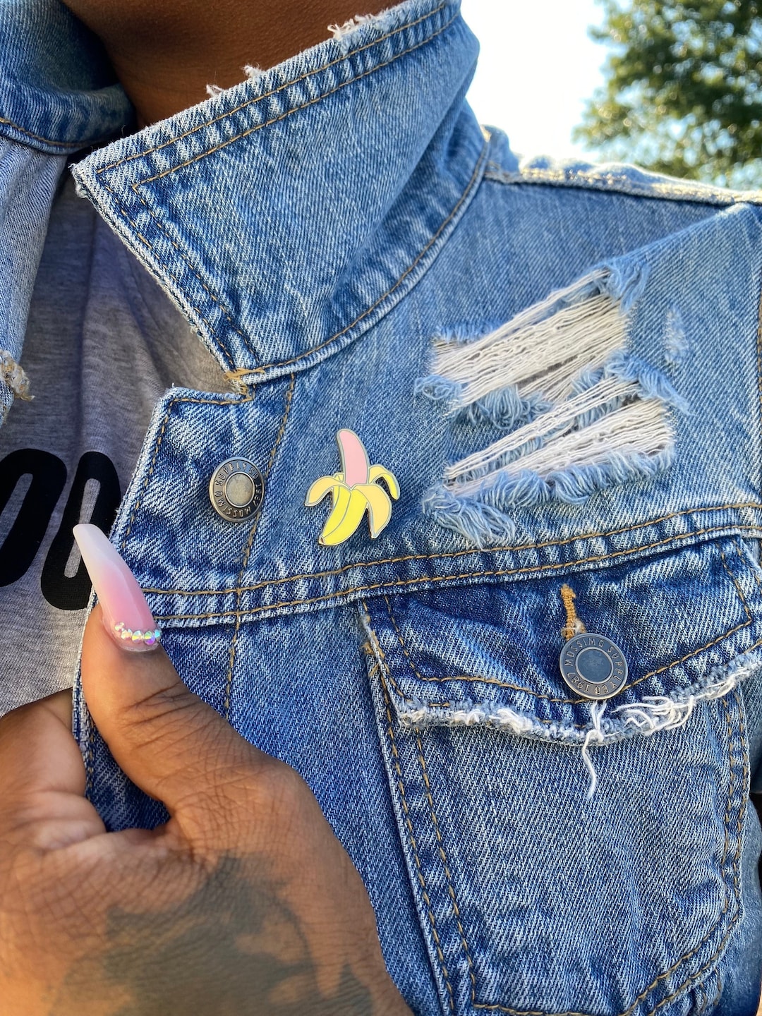 Yellow Banana Enamel Pin Lapel Pin Gift for Vegetarian Vegan Gift Idea ...