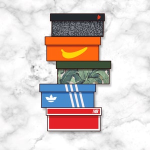 Nike Shoe Box Sticker Sneakerhead Gift for Sneaker Lover Sneaker Art ...