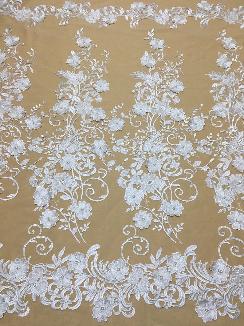 French Wedding Dress Lace, Floral Patterned Lace, Wedding Lace Fabrics ...