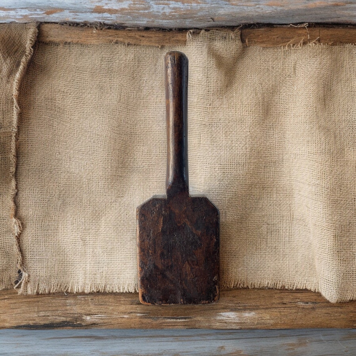 Antique French Wooden Laundry Paddle Farmhouse Kitchen, Primitive ...