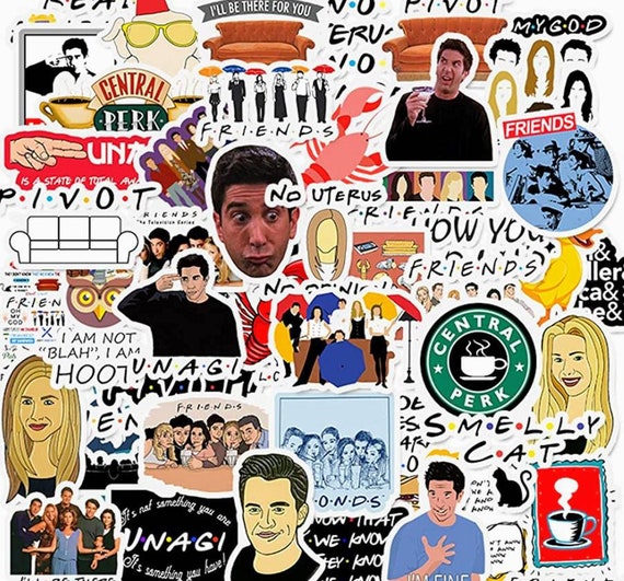 FRIENDS TV Show STICKERS Set Of 5 Stickers Random | Etsy