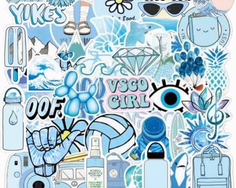 Vsco Blue Stickers - Etsy