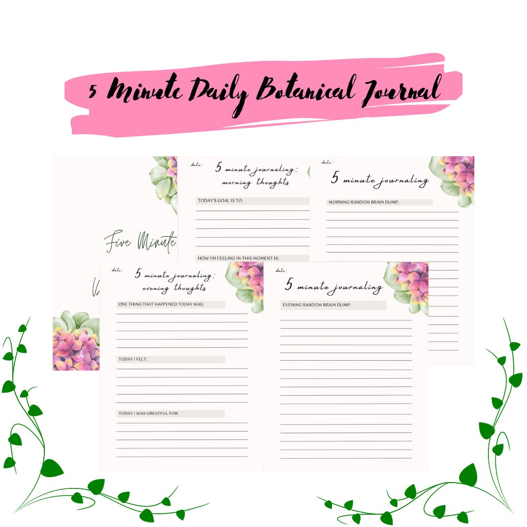 Digital Journal, 5 Minute Daily Journal, Goodnotes Journal, iPad ...