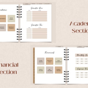 135 Page Student Planner, Academic Planner for Students, Undated ...