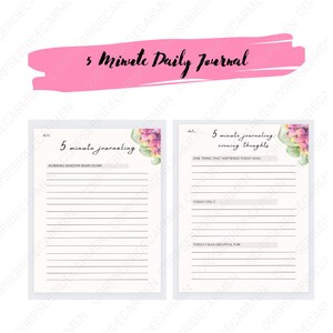 Digital Journal, 5 Minute Daily Journal, Goodnotes Journal, iPad ...